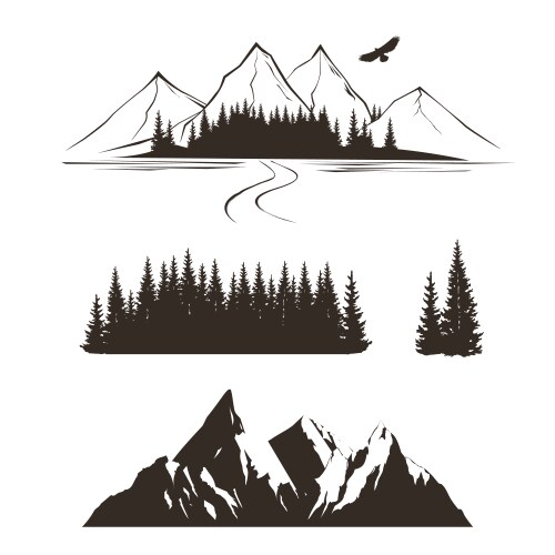 Forest Mountains Vector Images (over 100,000)