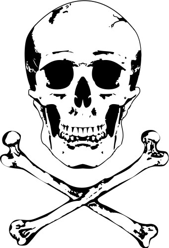 Crossbones x9 Royalty Free Vector Image - VectorStock