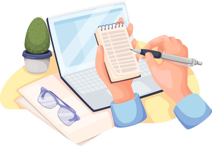 Cartoon Notepad Vector Images (over 9,300)