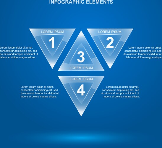 Infographic triangles Royalty Free Vector Image
