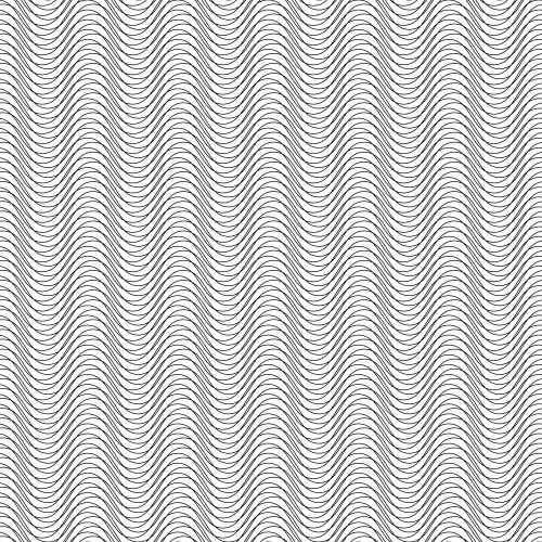 Seamless wavy line pattern Royalty Free Vector Image