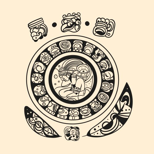 Mayan calendar Royalty Free Vector Image - VectorStock