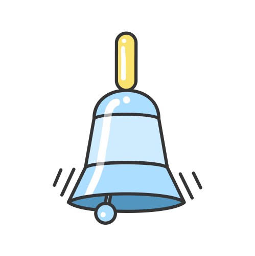Temple bell Royalty Free Vector Image - VectorStock