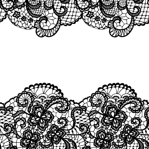 Lace border Royalty Free Vector Image - VectorStock