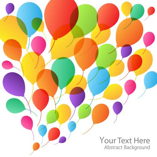 Balloons background Royalty Free Vector Image - VectorStock