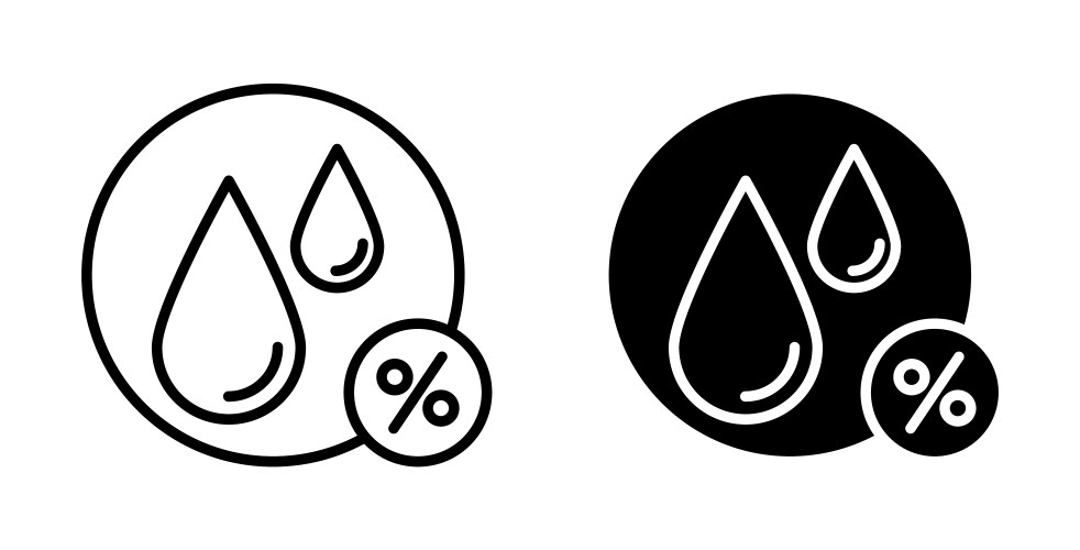 Humidity icon Royalty Free Vector Image - VectorStock