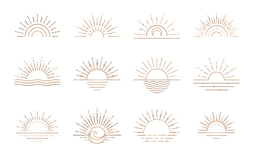 Sun Line Drawing Vector Images (over 25,000)