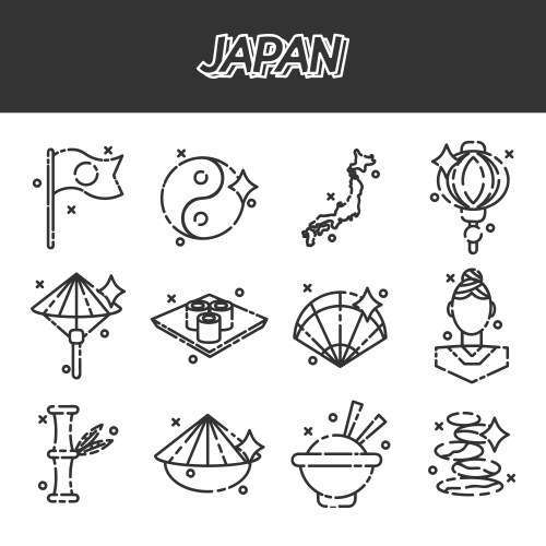 Icons fortune doodle wealth and prosperity Vector Image