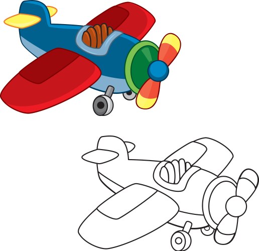 Toy plane Royalty Free Vector Image - VectorStock