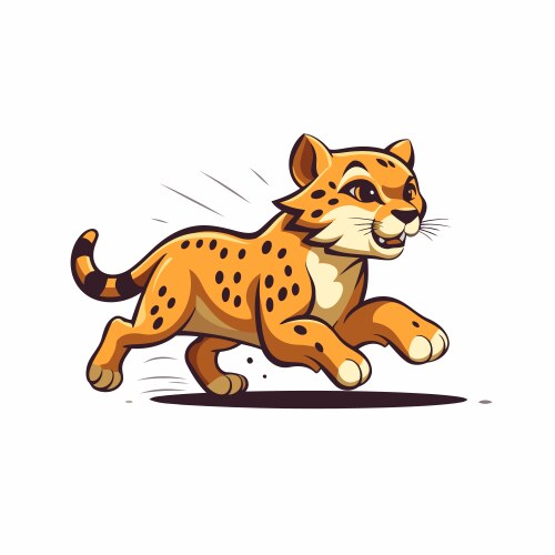 Cartoon Cheetah Running Vector Images (over 350)
