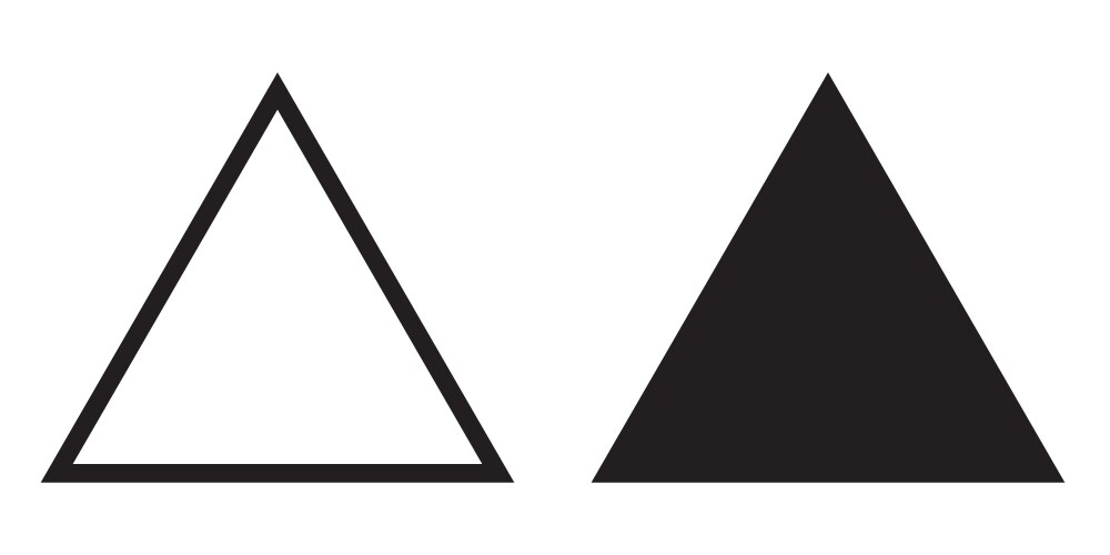 Equilateral Triangle Outline