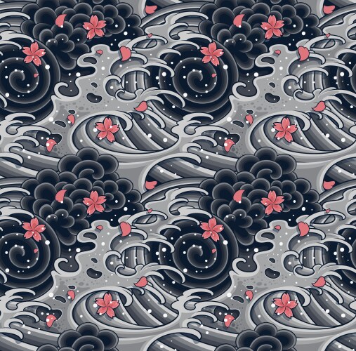 Japan Wave Pattern Vector Images (over 7,400)