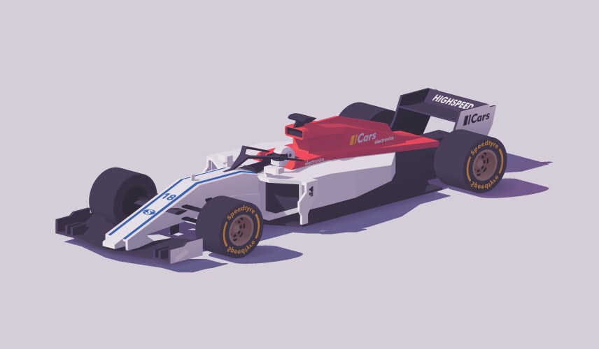 Modified car low tires design Royalty Free Vector Image