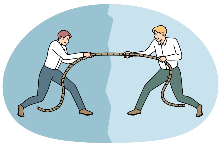 Rope Pulling Cartoon Vector Images (over 1,300)