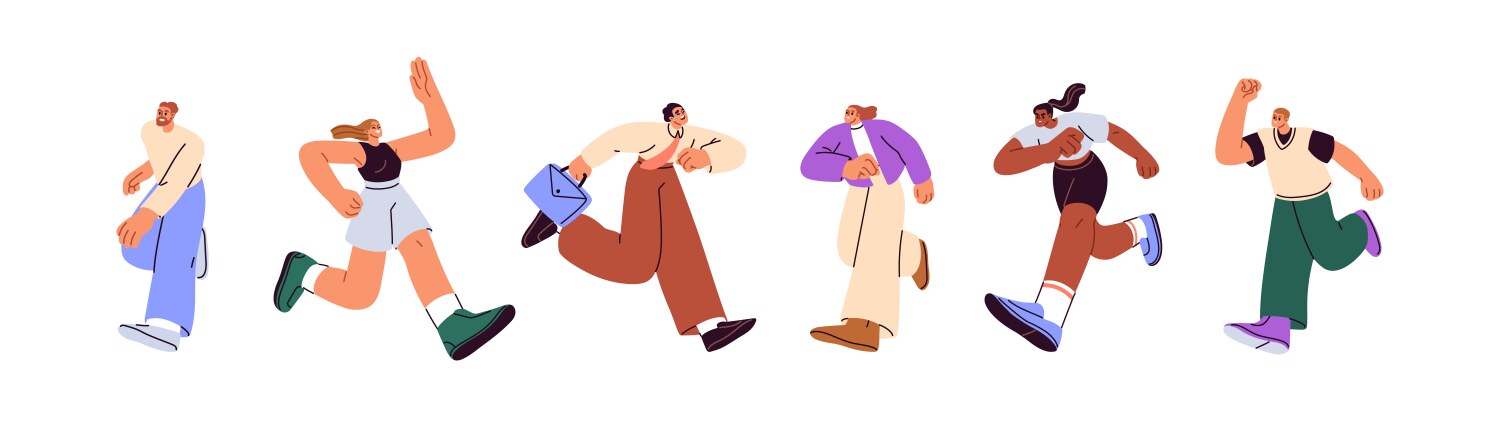 Rushing Vector Images (over 17,000)