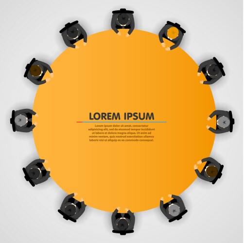 Cartoon Round Table Discussion Vector Images (over 180)