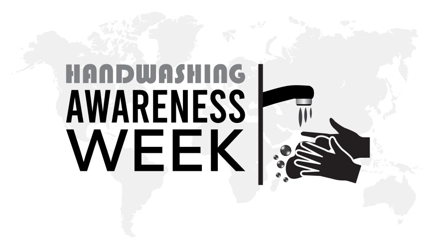 National handwashing awareness week Royalty Free Vector