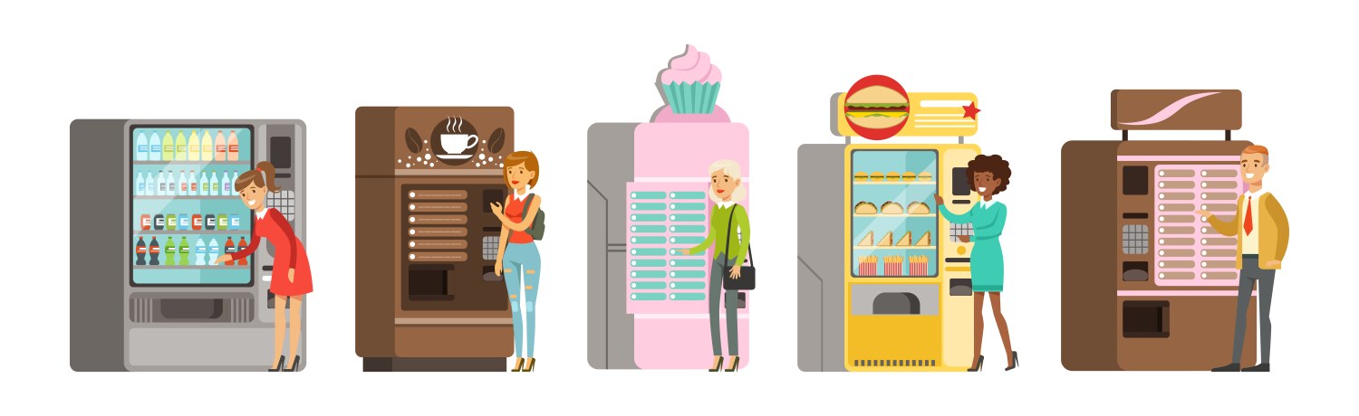 Food Vending Machine Vector Images (over 4,700)