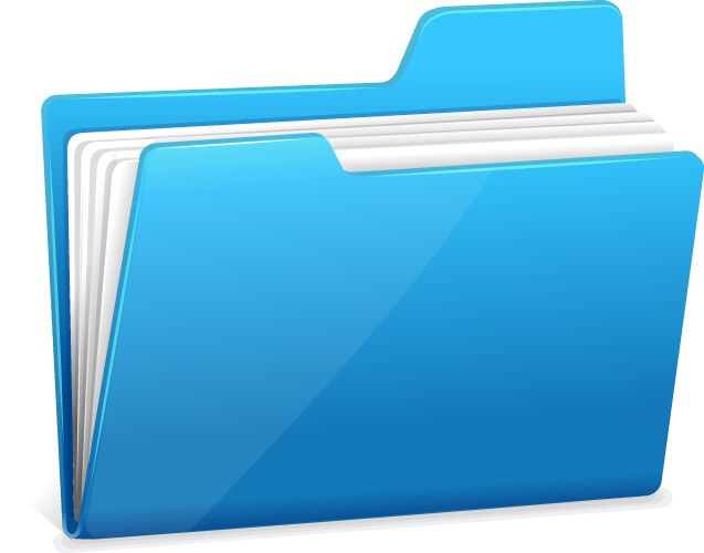 File folder Royalty Free Vector Image - VectorStock