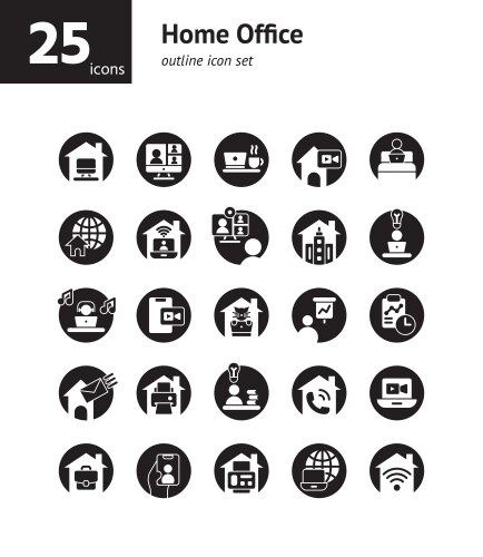 Company connection business card icon set phone Vector Image Company connection business card icon set phone Vector Image