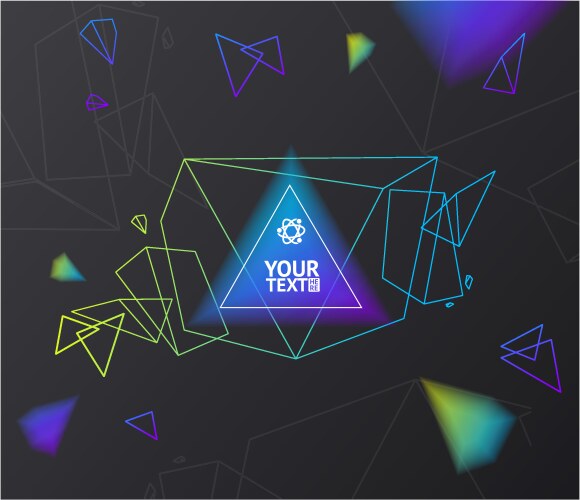 Dark abstract tech background Royalty Free Vector Image