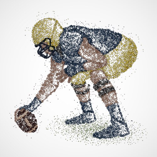 American football player Royalty Free Vector Image