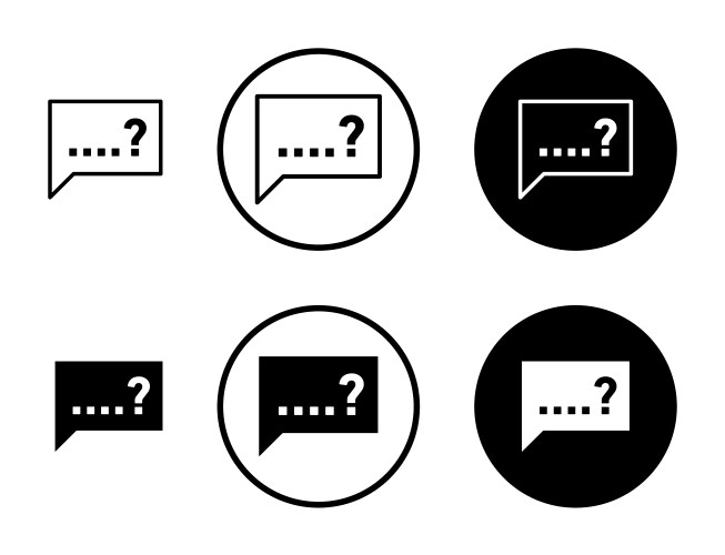 Interrogation icon Royalty Free Vector Image - VectorStock