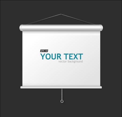 Blanc roll poster template Royalty Free Vector Image