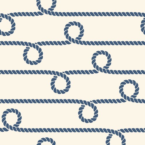 Seamless marine rope pattern figure 8 knot Vector Image