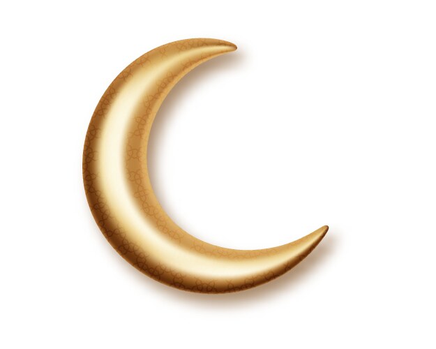 Crescent islamic for ramadan kareem design element