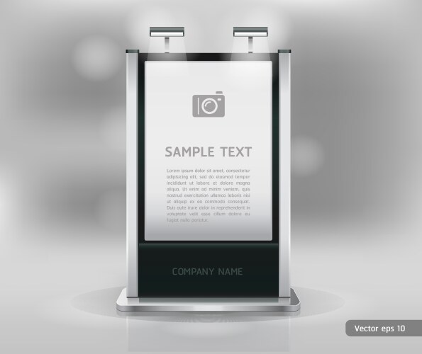 Stand backdrop display business exhibition Vector Image