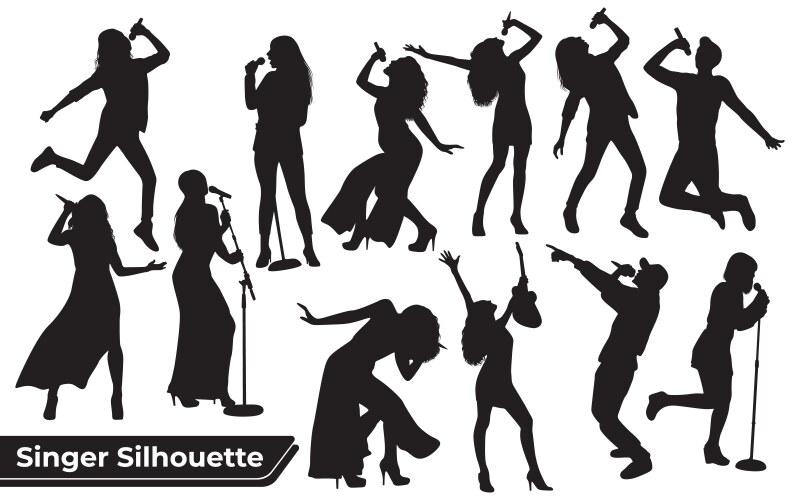 Silhouette Singer Vector Images (über 4,000)