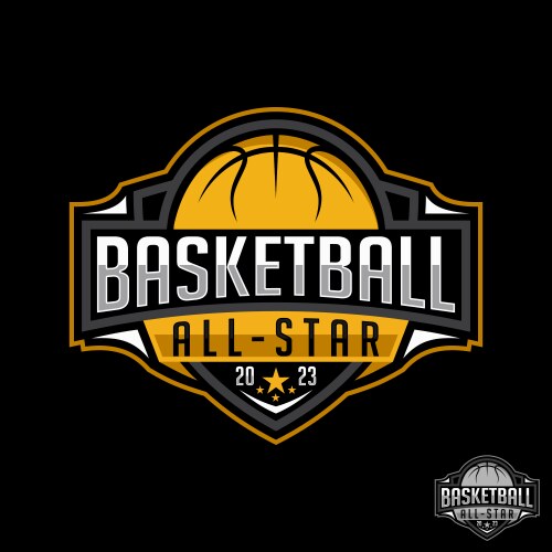 Set of basketball sports logos Royalty Free Vector Image