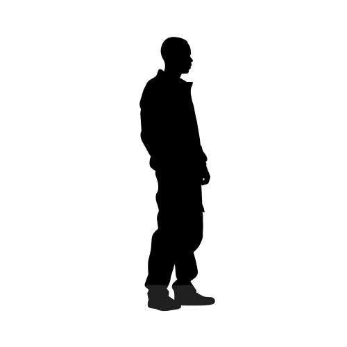 Side Profile Man Silhouette Vector Images (over 2,500)