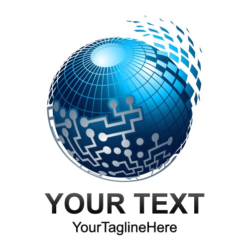 3d pixel sphere Royalty Free Vector Image - VectorStock