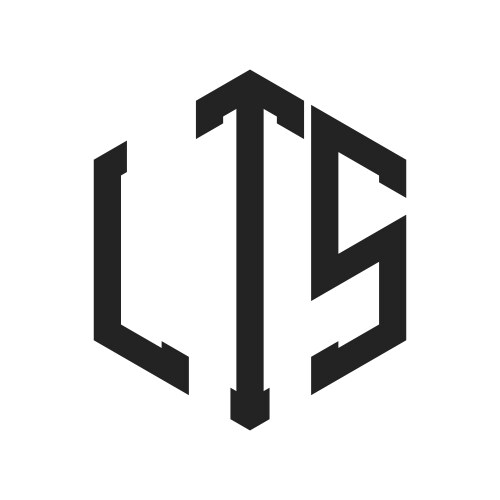 Initial letter lt logo design alphabet Royalty Free Vector