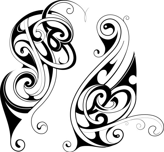 Tribal style bug tattoo Royalty Free Vector Image