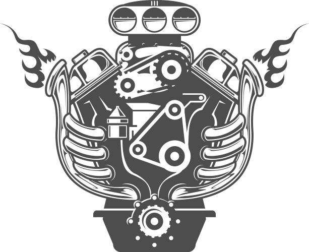 Supercharged Engine Vector Images (over 230)