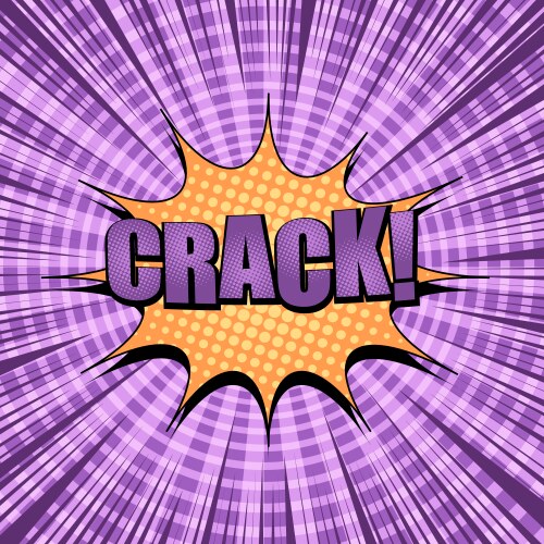 Dynamic comic clouds with vibrant background Vector Image