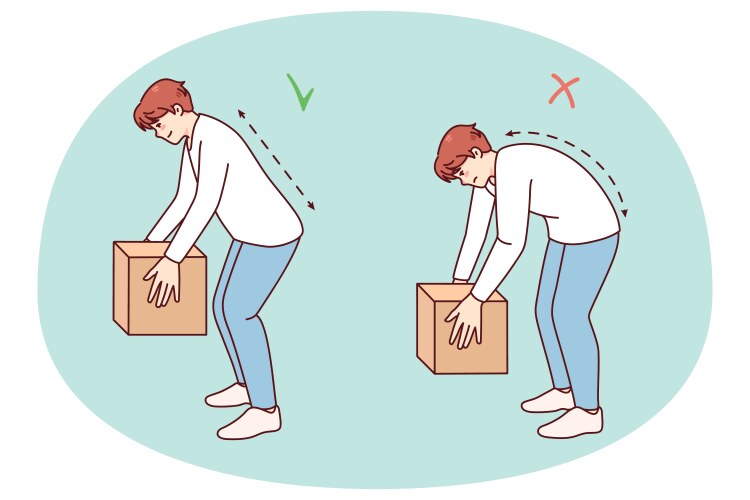 Heavy Box Lifting Cartoon Vector Images (over 560)