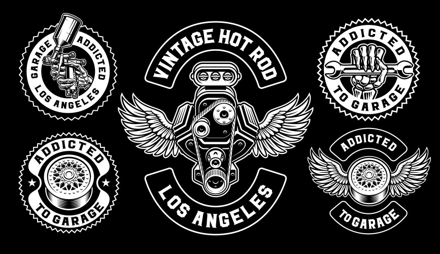 Vintage Hot Rod Car Logo Vector Images (over 1,200)