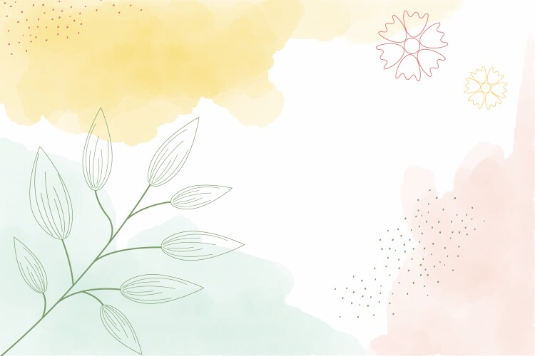 Watercolor light blue spring abstract background Vector Image