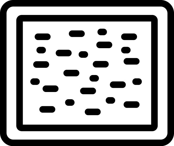 Entry floor mat icon outline front Royalty Free Vector Image