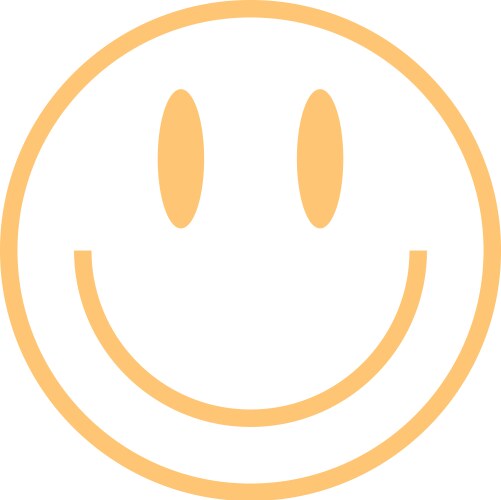 Happy face on yellow splash Royalty Free Vector Image