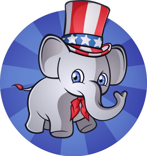 Republican Elephant Vector Images (over 970)