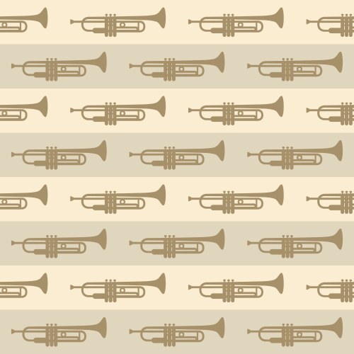 Brass trumpet background Royalty Free Vector Image