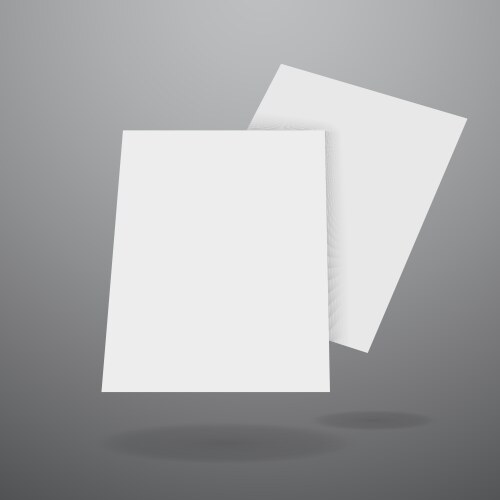 Blank empty magazine template Royalty Free Vector Image