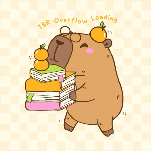 Cute Capybara Reading – Royalty-Free Vector | VectorStock