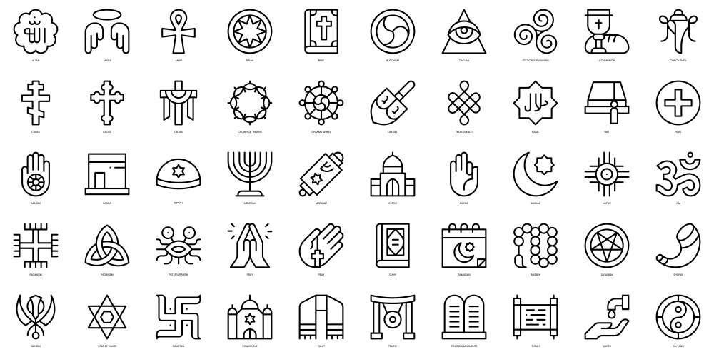 Christian Religion Hand Draw Vector Images (over 4,900)