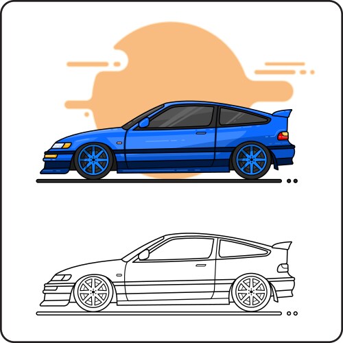 Cartoon Car Side View Vector Images (over 4,600)